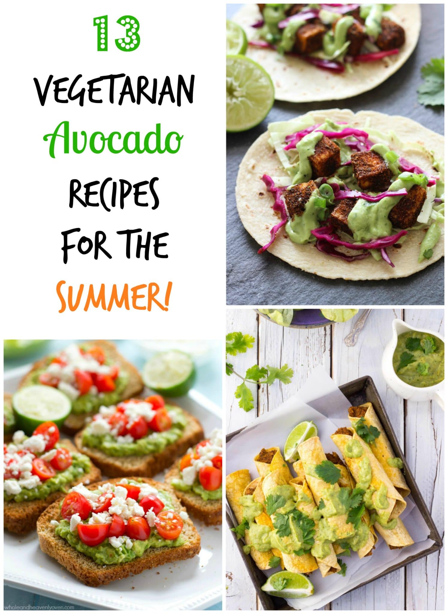 13 Vegetarian Avocado Recipes for the Summer! - She Likes Food