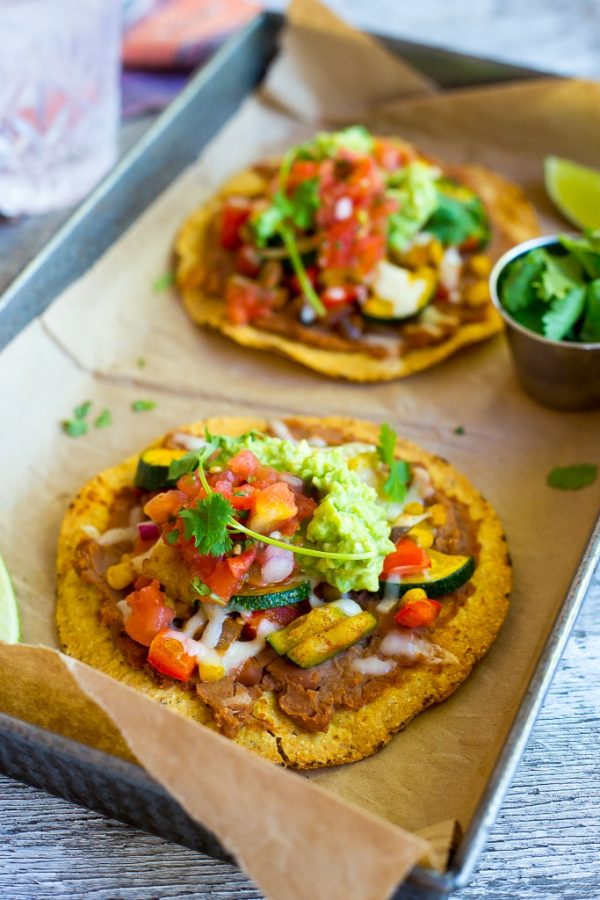 30-Minute Summer Vegetable Tostadas - She Likes Food
