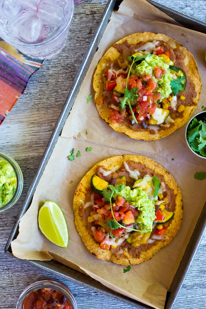 30-Minute Summer Vegetable Tostadas - She Likes Food