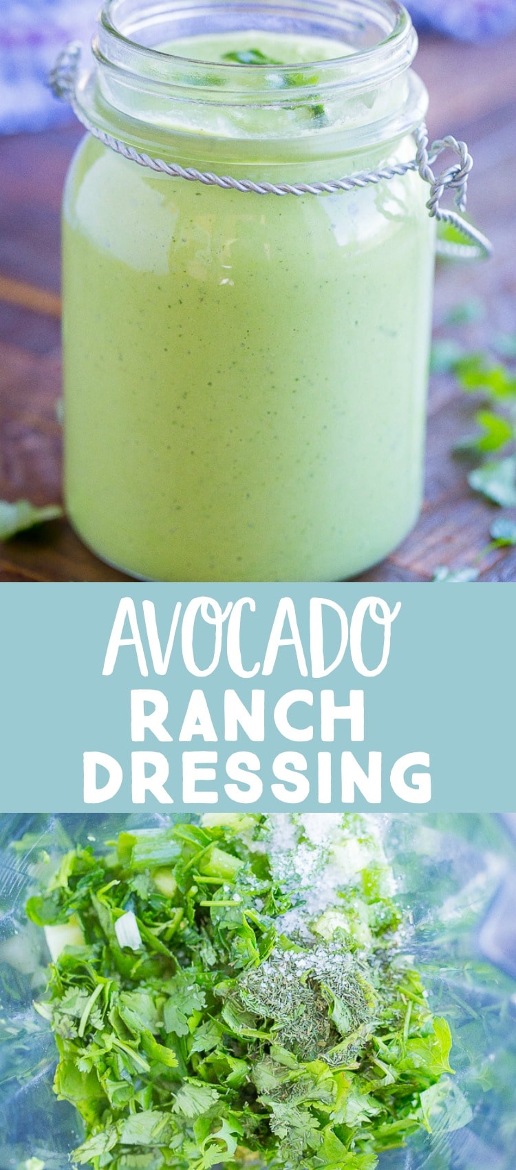Avocado Ranch Dressing - She Likes Food