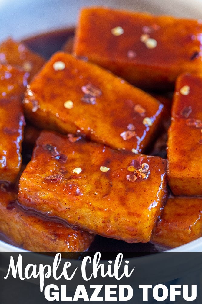 Maple Chili Glazed Tofu - She Likes Food
