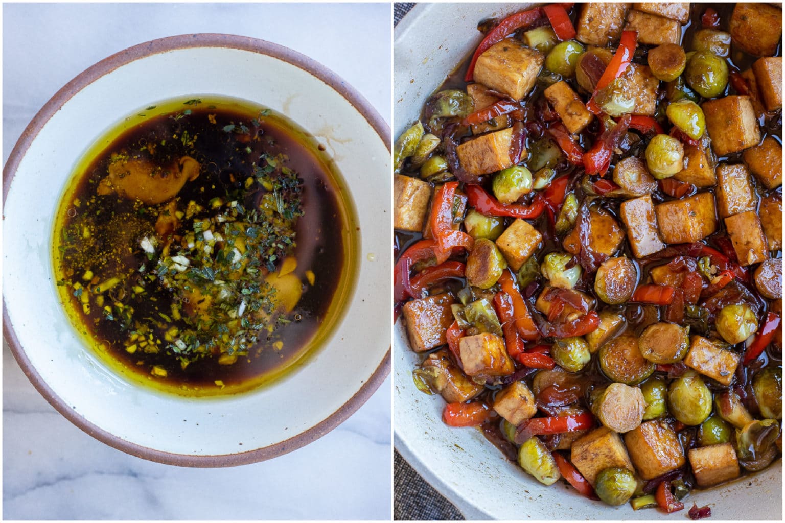 Balsamic Tofu with Vegetables - She Likes Food