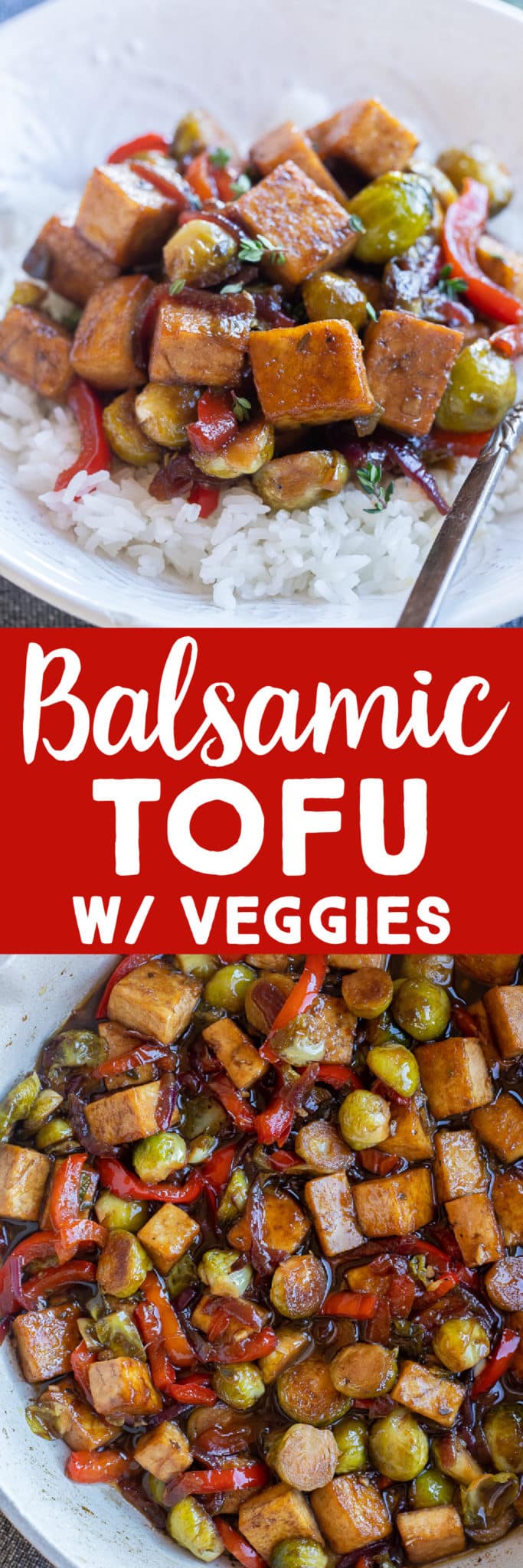 Balsamic Tofu with Vegetables - She Likes Food