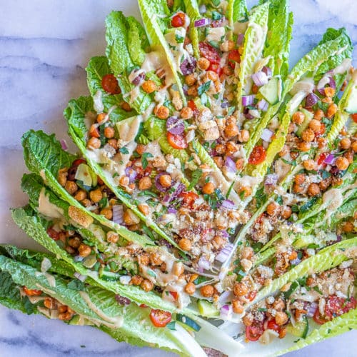 Romaine Lettuce Salad Christmas Tree - She Likes Food