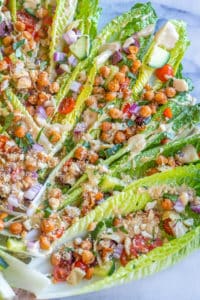 Romaine Lettuce Salad Christmas Tree - She Likes Food