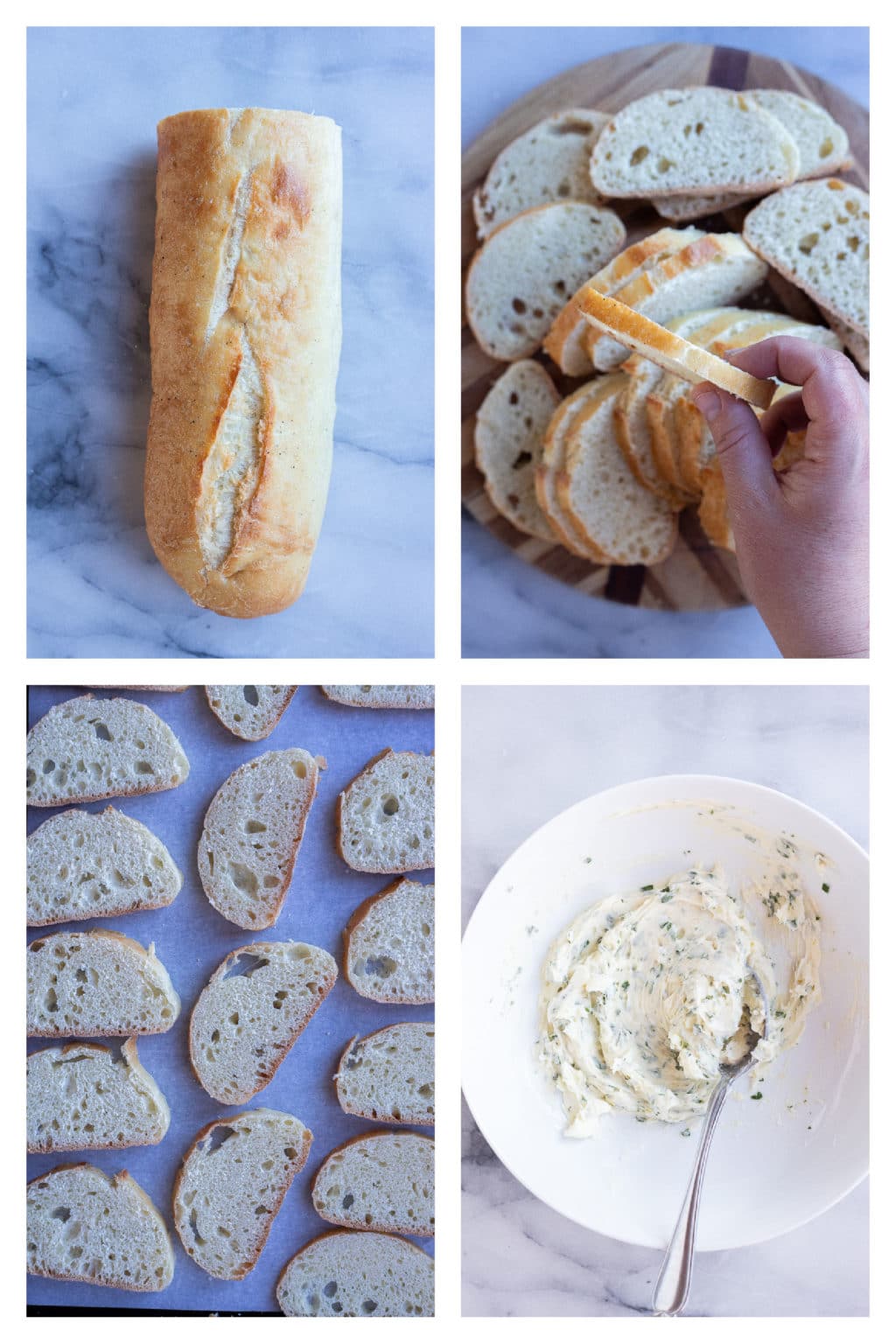 Thin and Crispy Garlic Bread with Miso Butter - She Likes Food