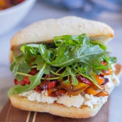 Balsamic Sweet Pepper and Boursin Sandwiches - She Likes Food