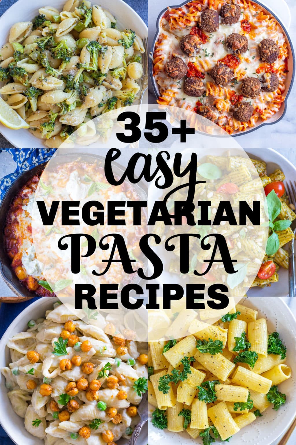37 Easy Vegetarian Pasta Recipes - She Likes Food