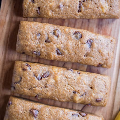 Chocolate Chip Banana Bread Bars - She Likes Food