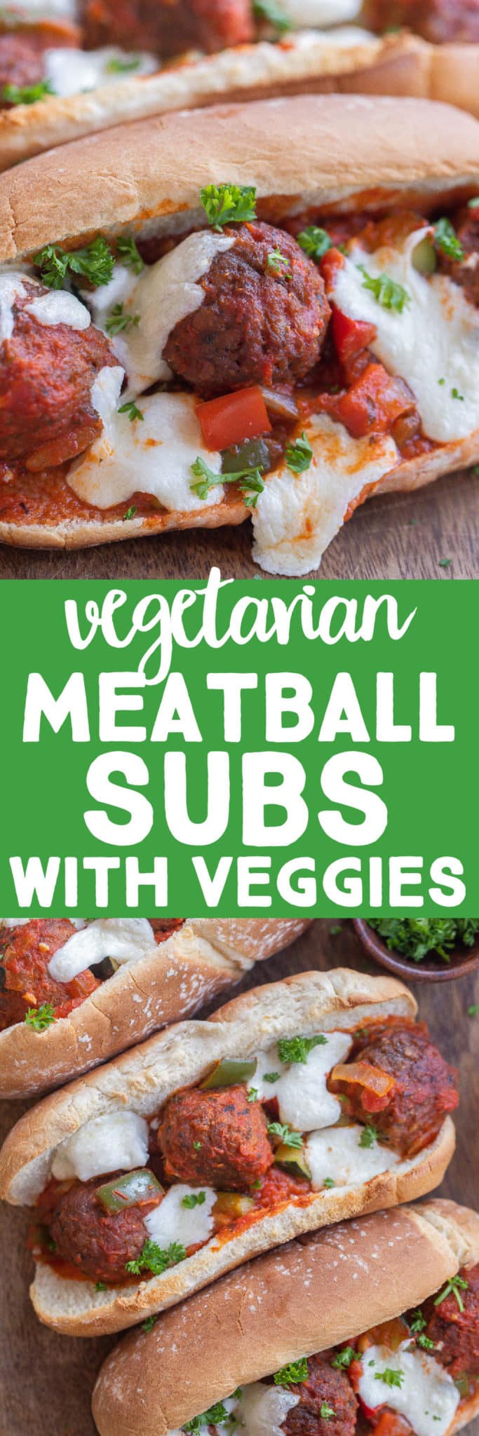 Vegetarian Meatball Subs with Vegetables - She Likes Food