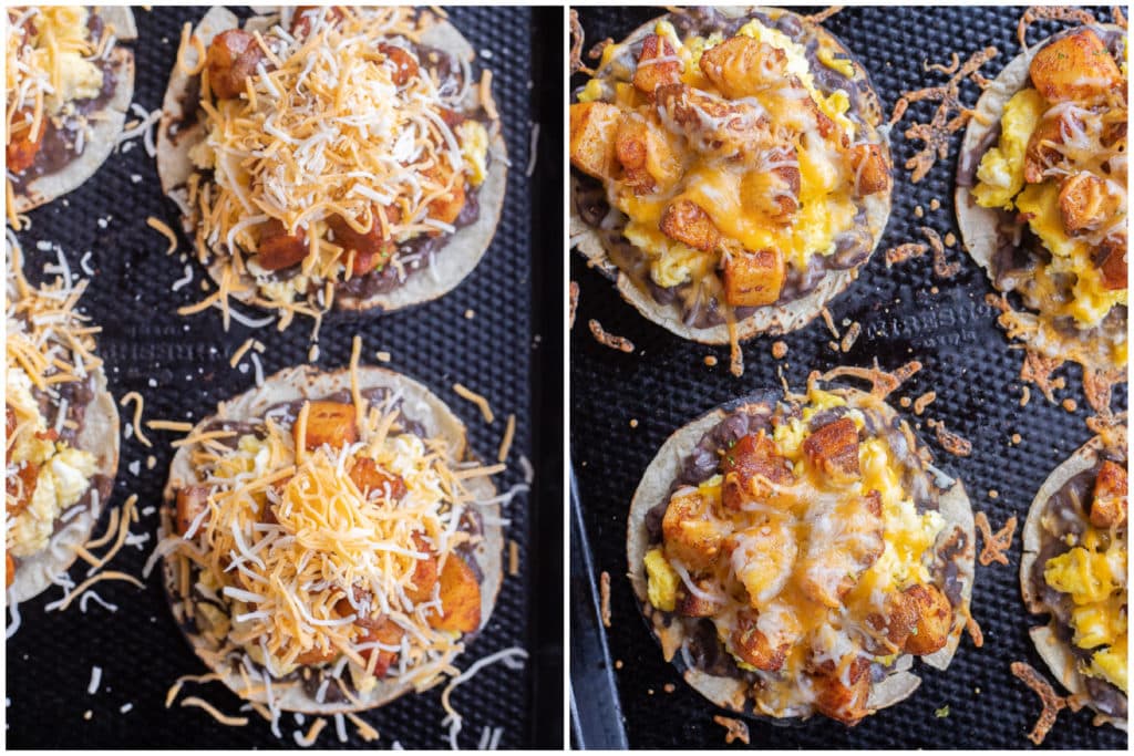 Potato Egg and Cheese Breakfast Tacos - She Likes Food