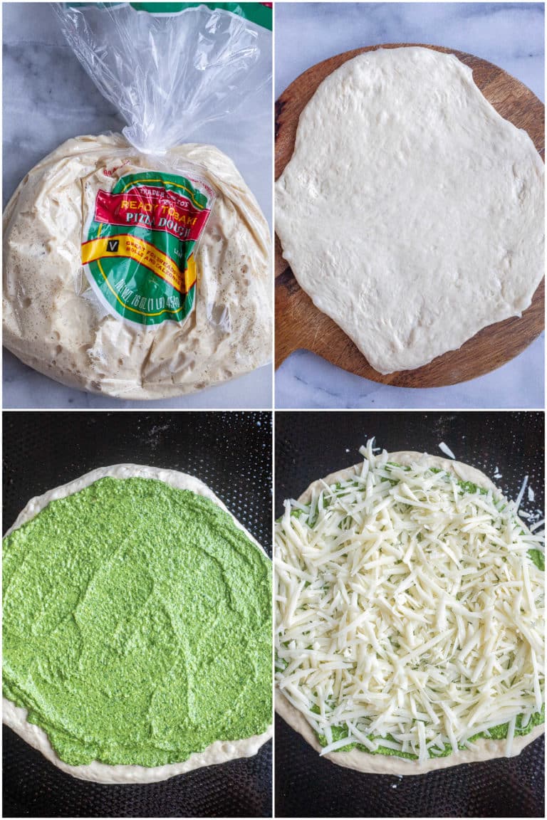 The Best Pesto Pizza Recipe - She Likes Food