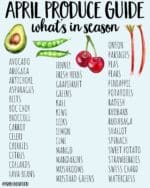 April Produce Guide + In Season Recipes - She Likes Food