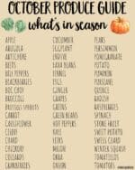 October Produce Guide + In Season Recipes - She Likes Food