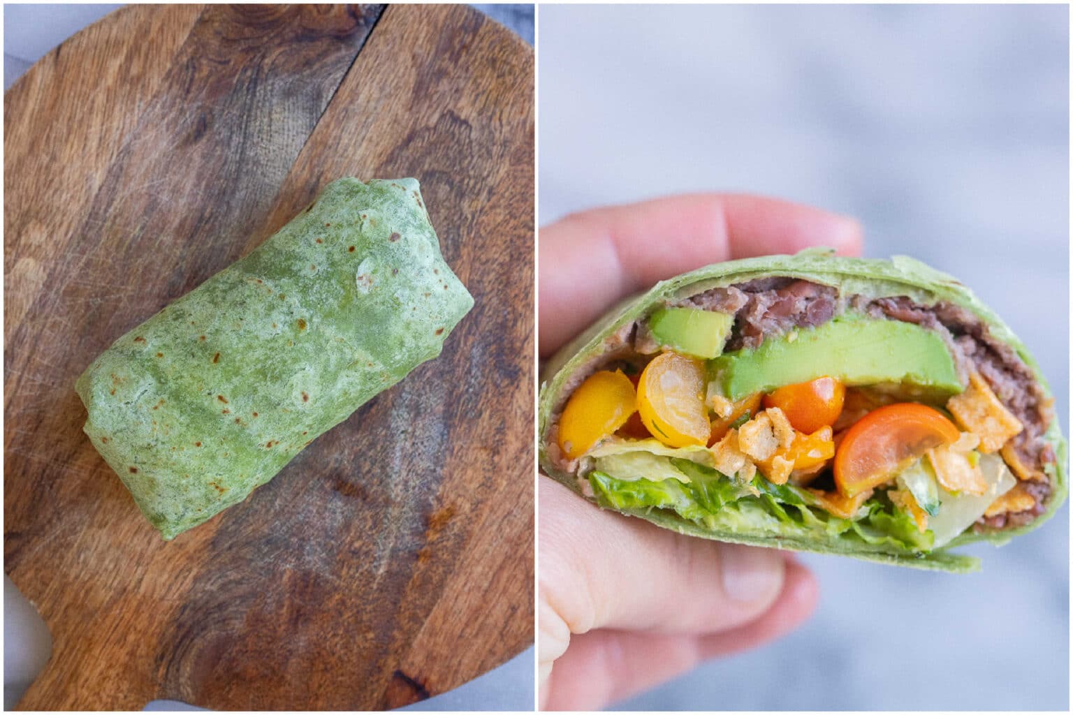 Crunchy Black Bean Ranch Wraps - She Likes Food