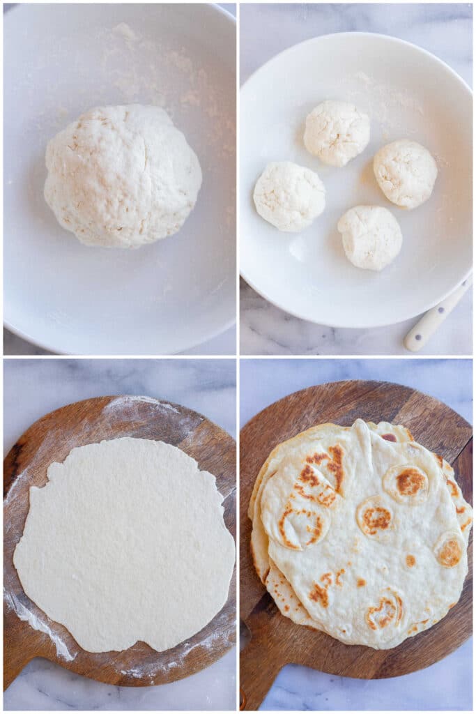 Easy Two-Ingredient Flatbread Recipe: Four Flavors - She Likes Food