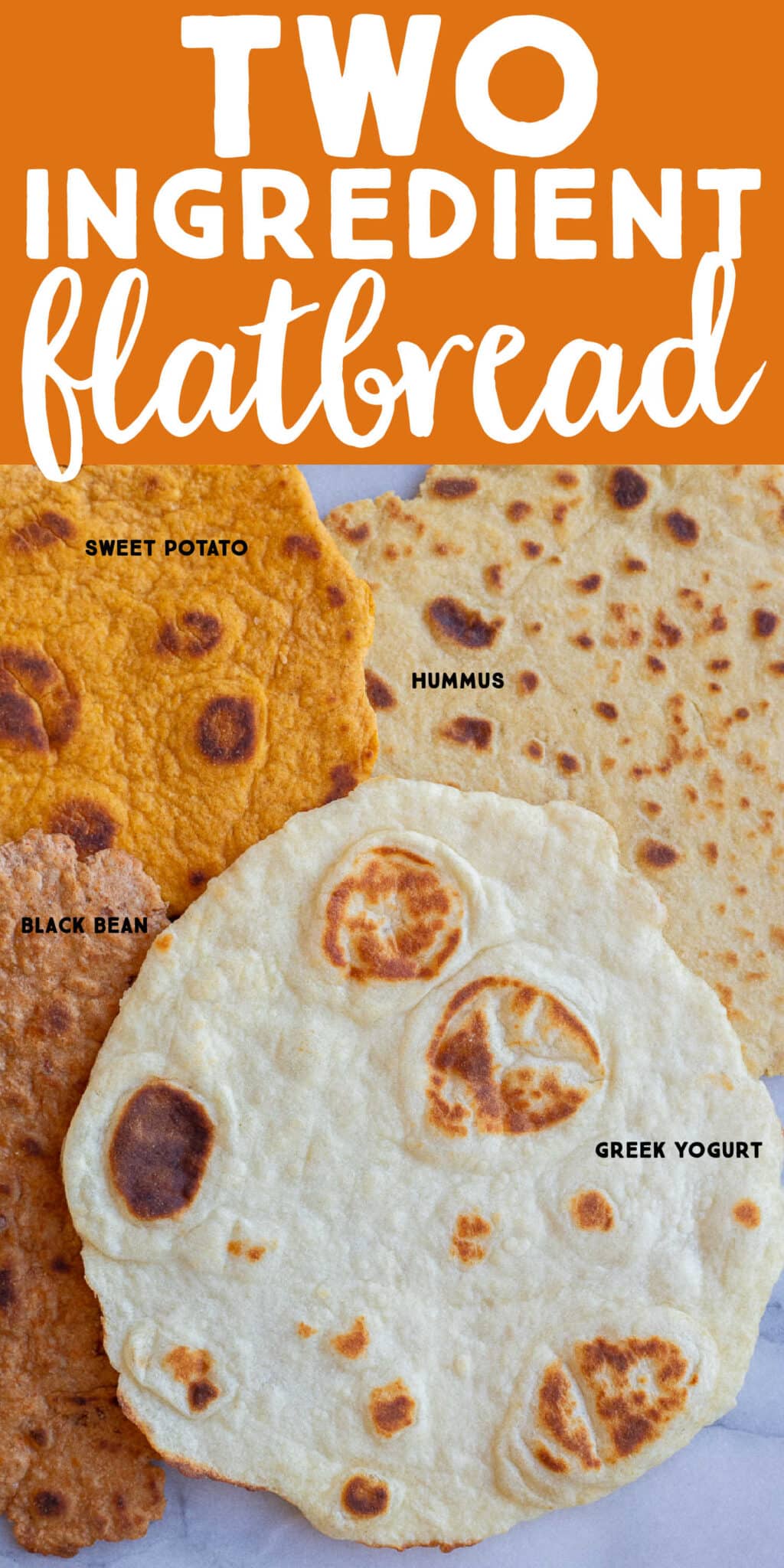 Easy Two-Ingredient Flatbread Recipe: Four Flavors - She Likes Food