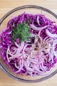 Easy Purple Cabbage Salad Recipe - She Likes Food